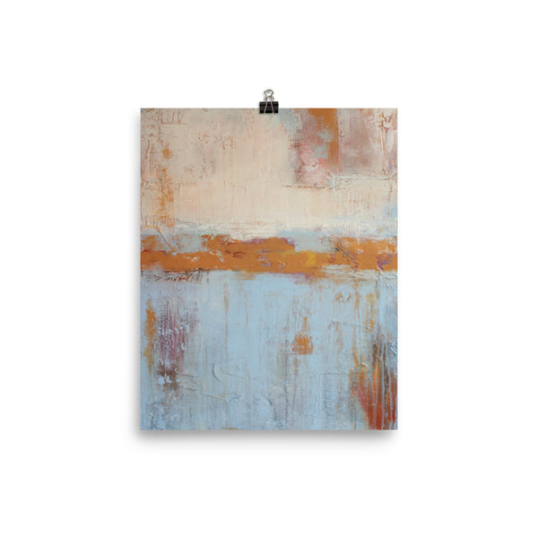 Raw Revival - Rustic Abstract Art Print – Liz Moran - Art