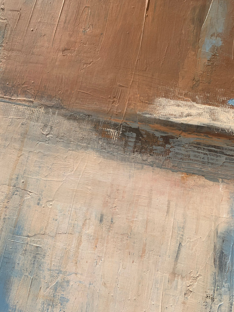 Box Car - Rustic Abstract Painting – Liz Moran - Art