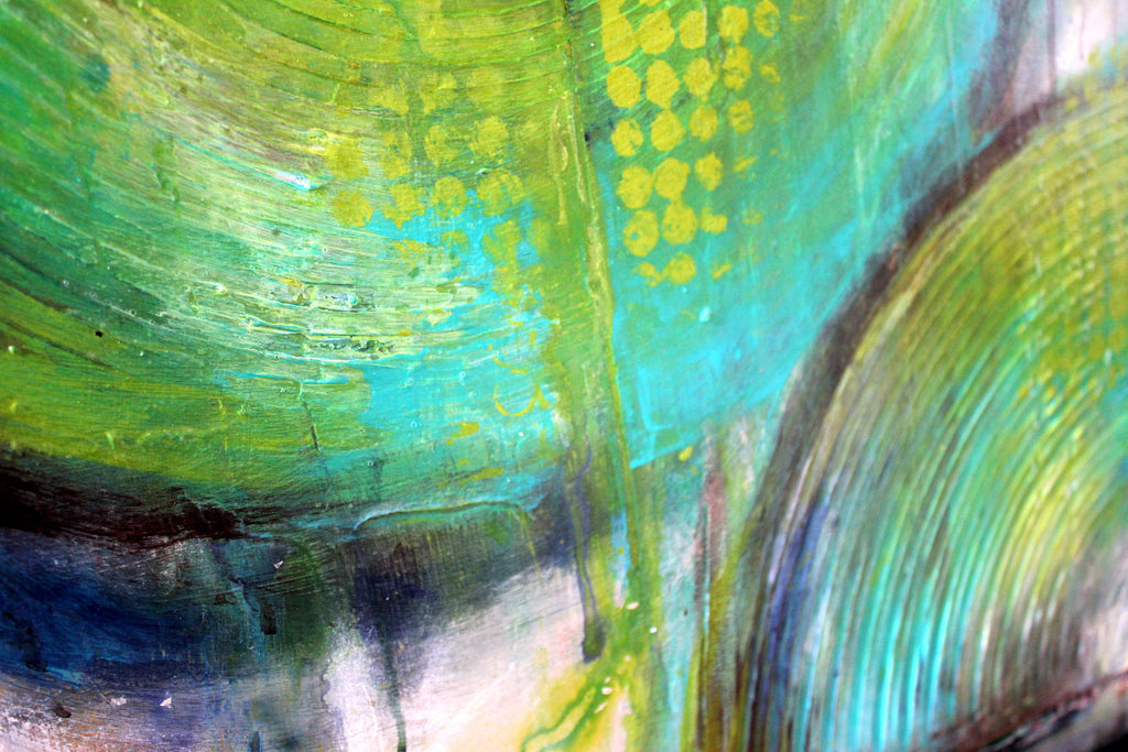 Firefly - Abstract Circle Painting – Liz Moran - Art