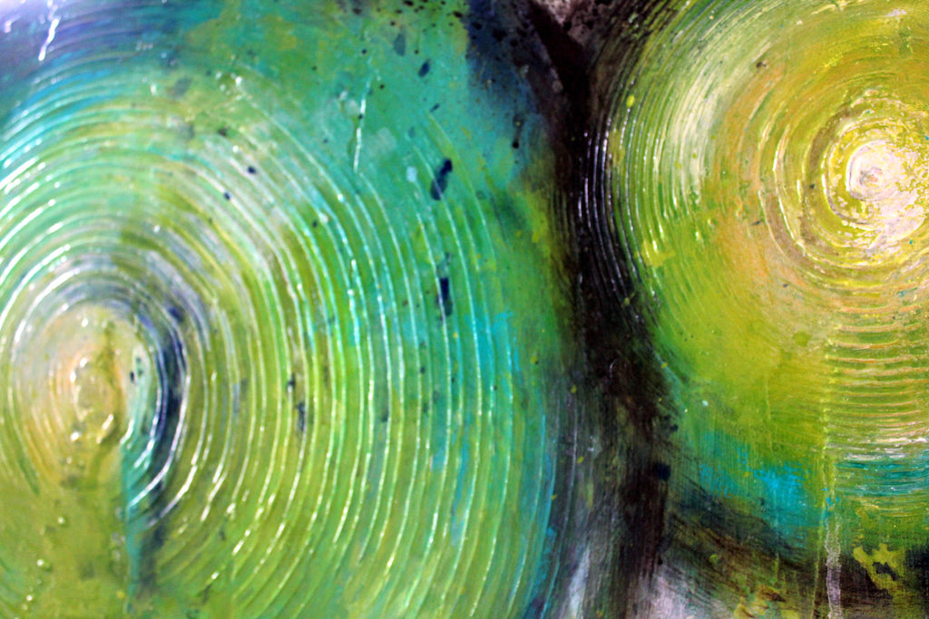 Firefly - Abstract Circle Painting – Liz Moran - Art