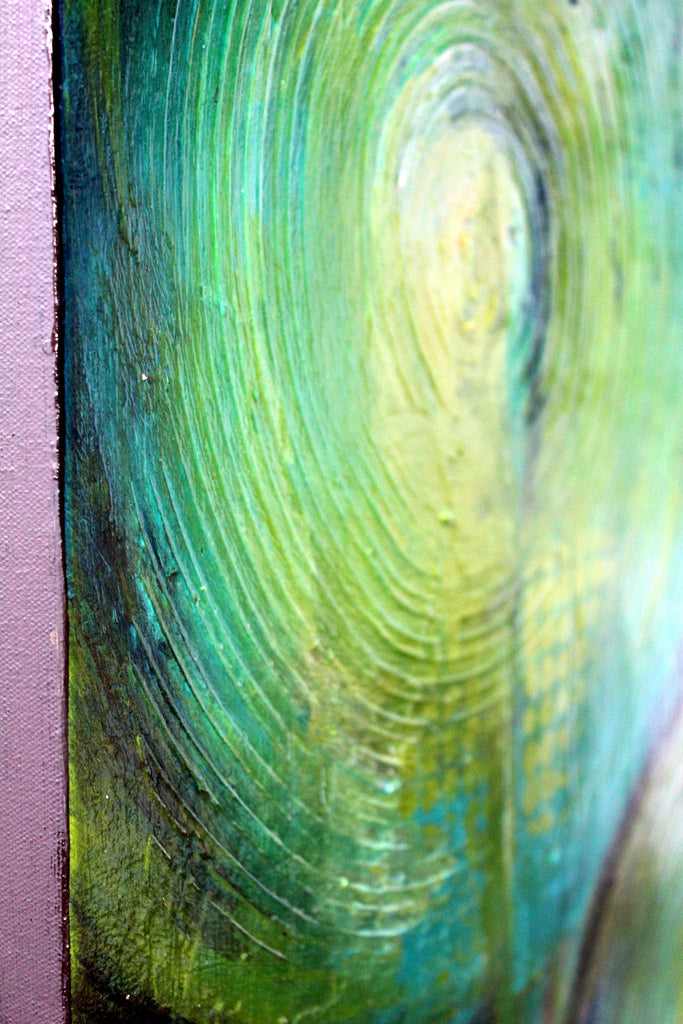 Firefly - Abstract Circle Painting – Liz Moran - Art