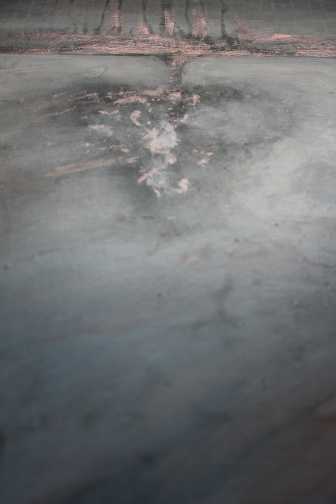 Grey Tree Landscape Painting – Liz Moran - Art